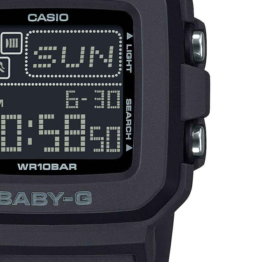 《7月5日発売》BABY-G BGD-10シリーズ BGD-10-1JF レディース 腕時計 電池式 デジタル スクエア 樹脂バンド ブラッ ...