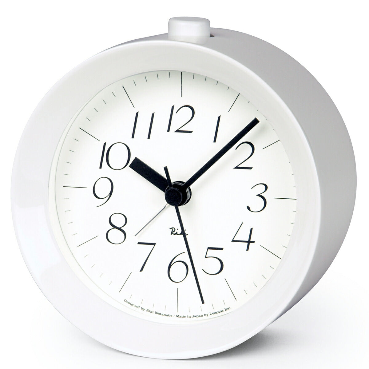 タカタレムノス 置き時計 リキ アラーム クロック ホワイト クオーツ 電池式 渡辺力 WR09-14WH – THE CLOCK HOUSE ...